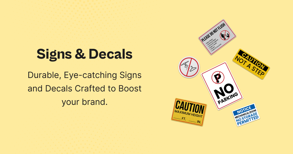 Shop Custom Signs & Decals for your Business | Printing Limitless